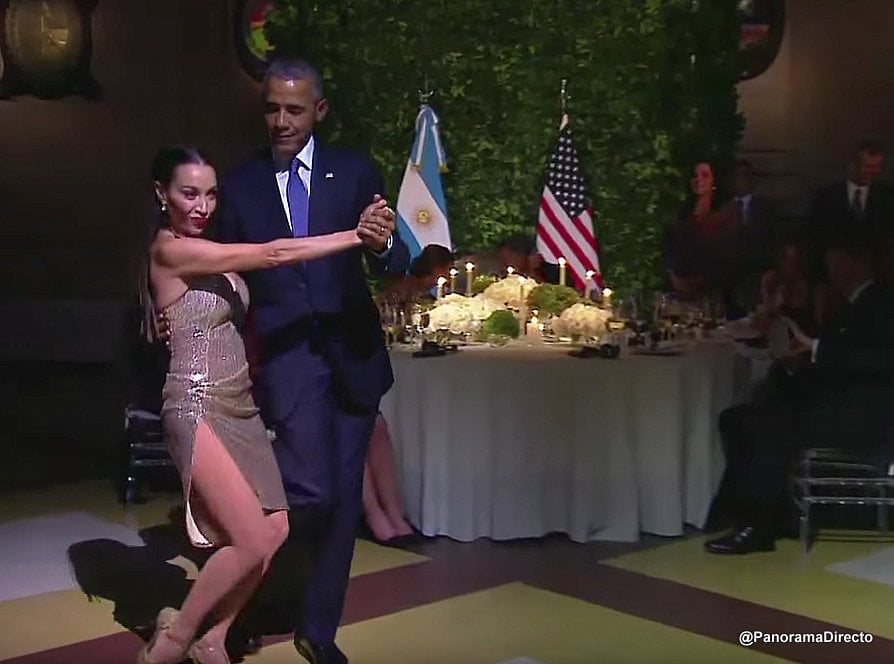 Obama bailó tango en la cena de honor con Mora Godoy | Panorama Directo